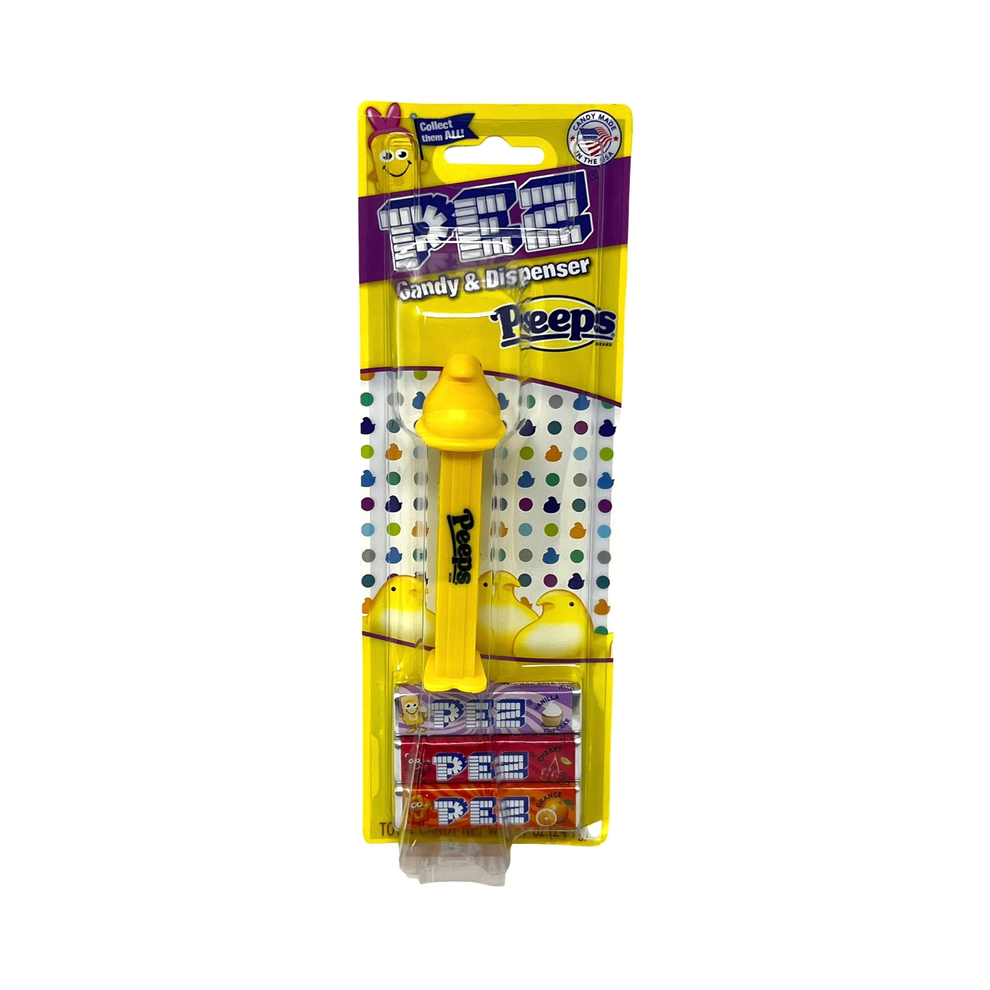 Pez Peeps Easter Candy Dispenser – Yellow Easter Chick with 3 Candy ...
