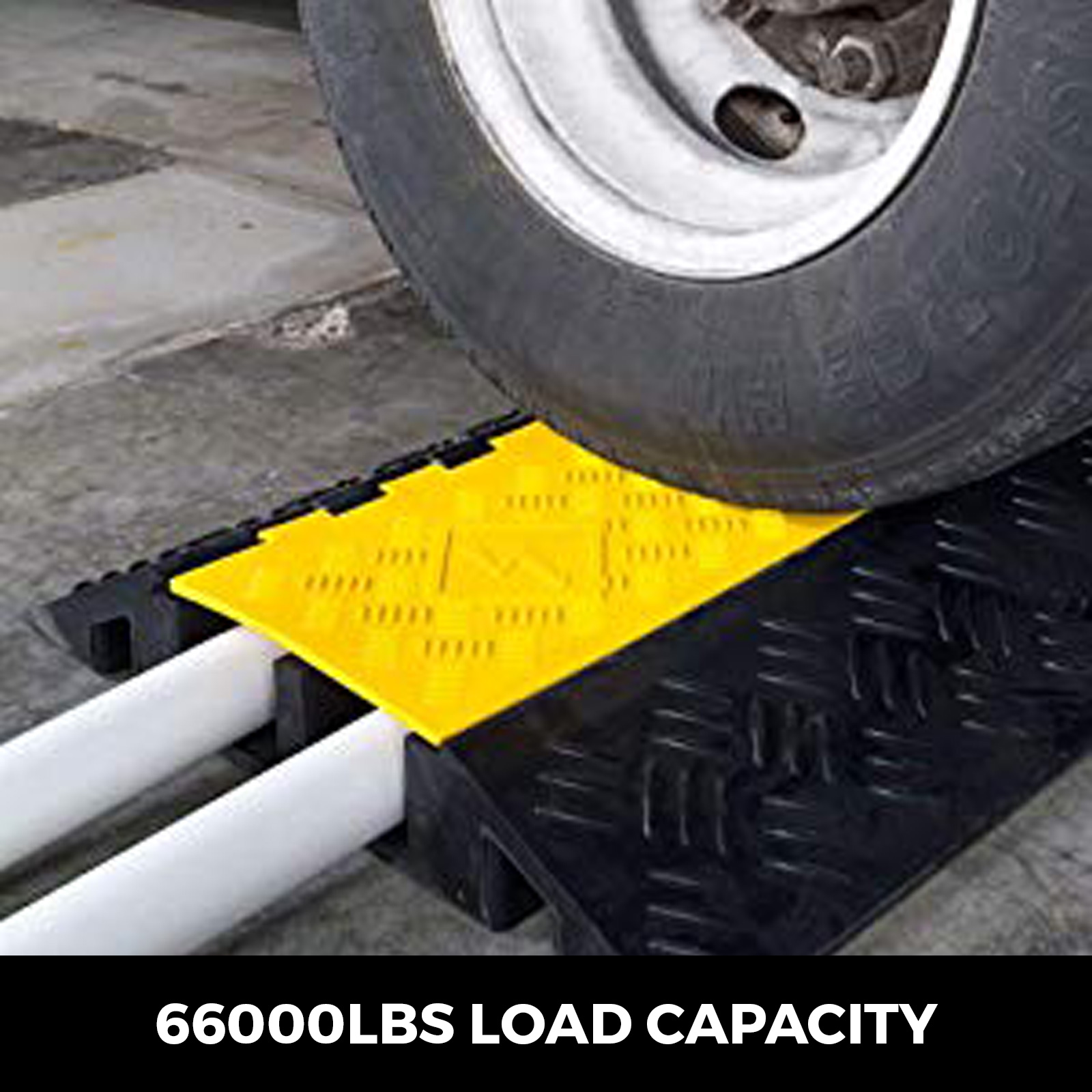 VEVOR Protector de Cables 2 Canales Pasacables Suelo 36,5" x 22,5" x 3 ...