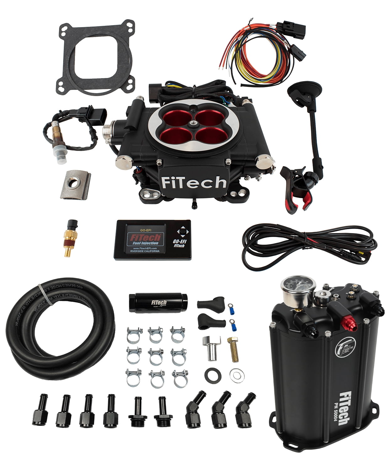 FiTech 35204 Go EFI 4 (Power Adder) W/ Force Fuel Delivery System ...