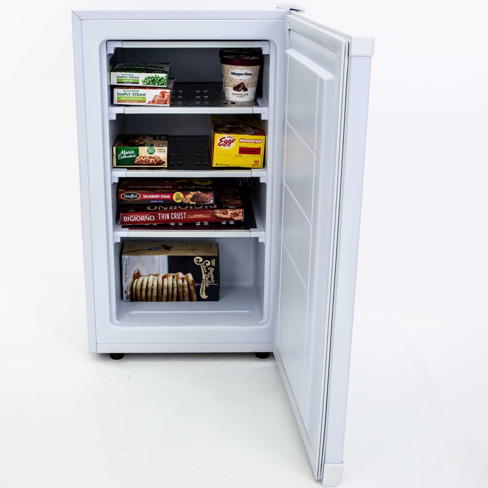 Avanti VF306 Compact Upright Freezer with 3 Metal Shelves, Adjustable ...