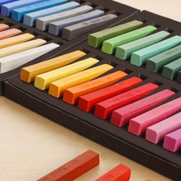 Alphacolor Soft Square Pastels White 12Pack - Chalk Accessories ...