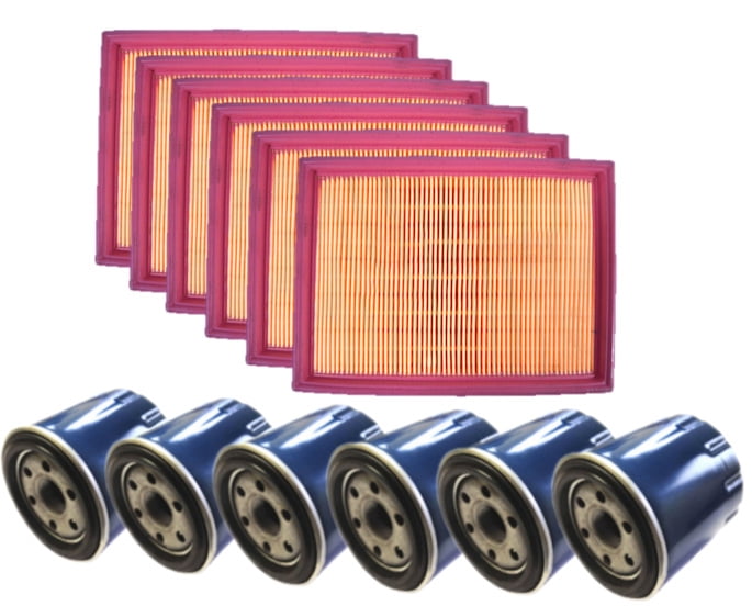Set of 6 Air Filters and 6 Oil Filters Cleaners FITS Honda GX620 20 HP ...