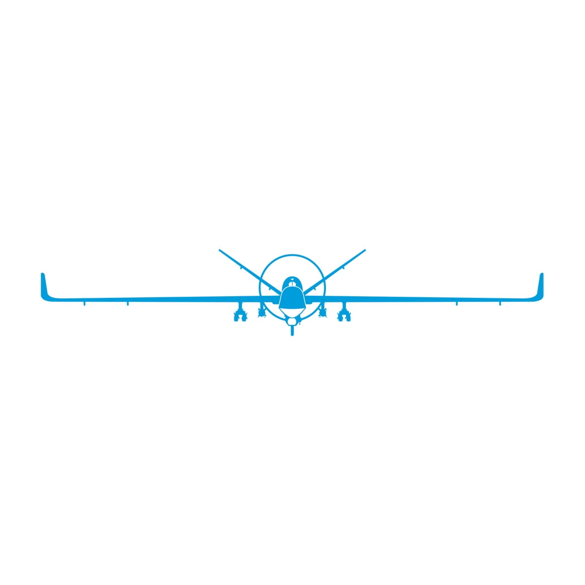 MQ-9B SkyGuardian Sticker Decal Die Cut - Self Adhesive Vinyl ...