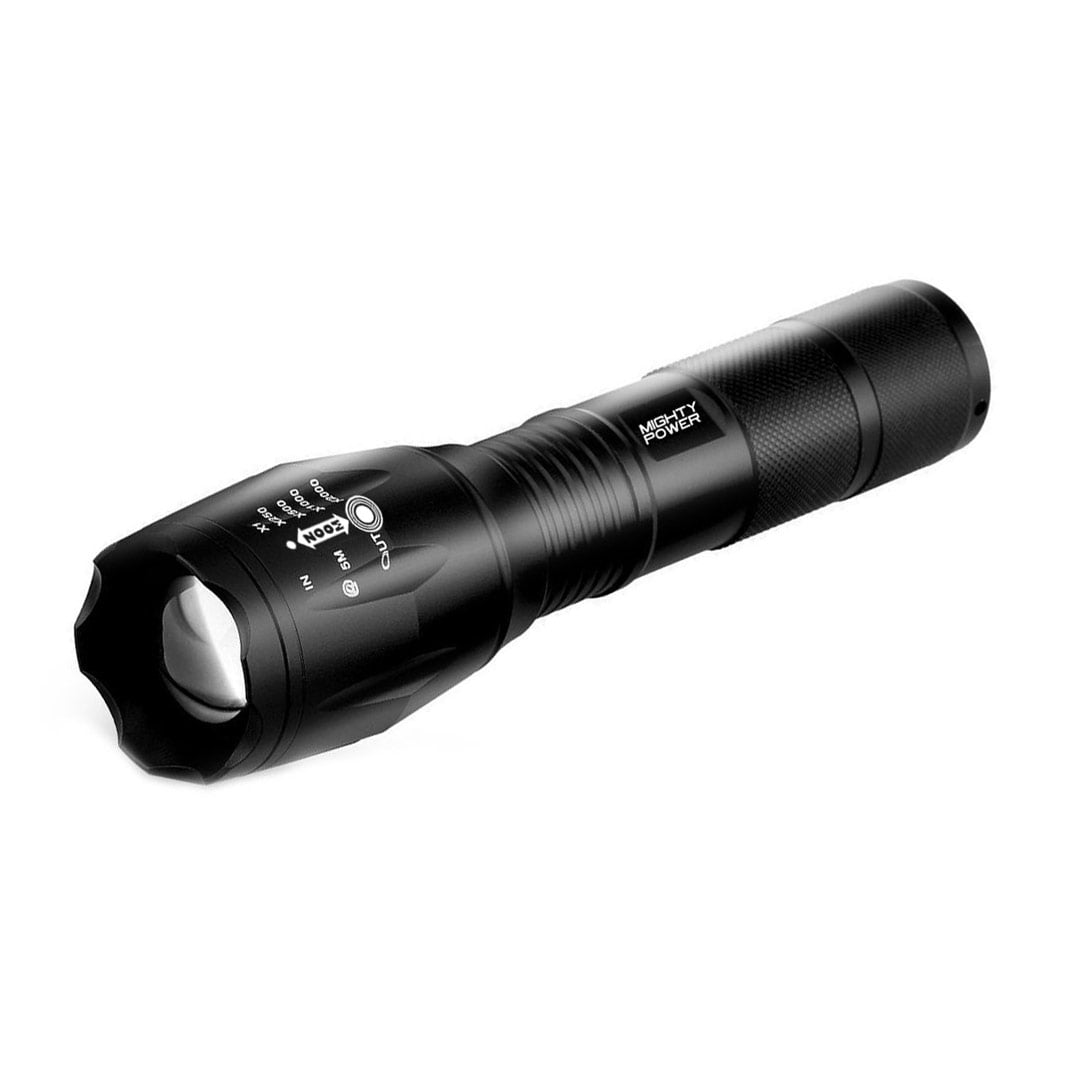 Mighty Power Mini Tactical LED Flashlight With Adjustable Range, 5 ...