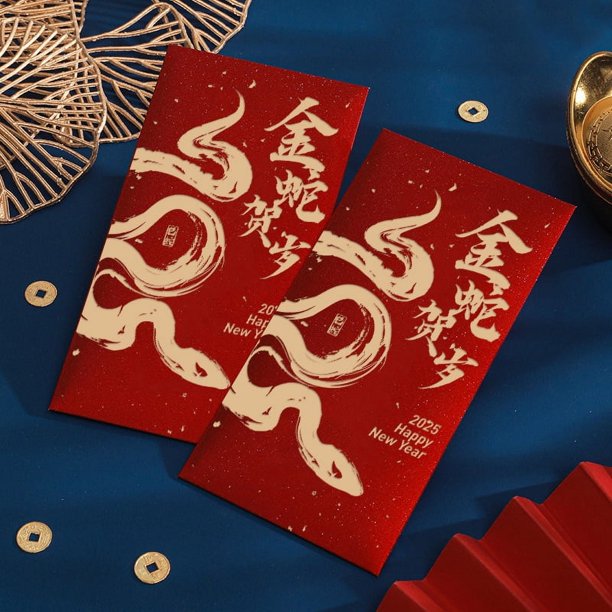 Xiao Hua Sobres rojos de Año Nuevo Chino, 12 sobres para dinero en ...