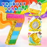 MKLZ Number 7 Pinata, Party Decoration with Blindfold, Stick and ...