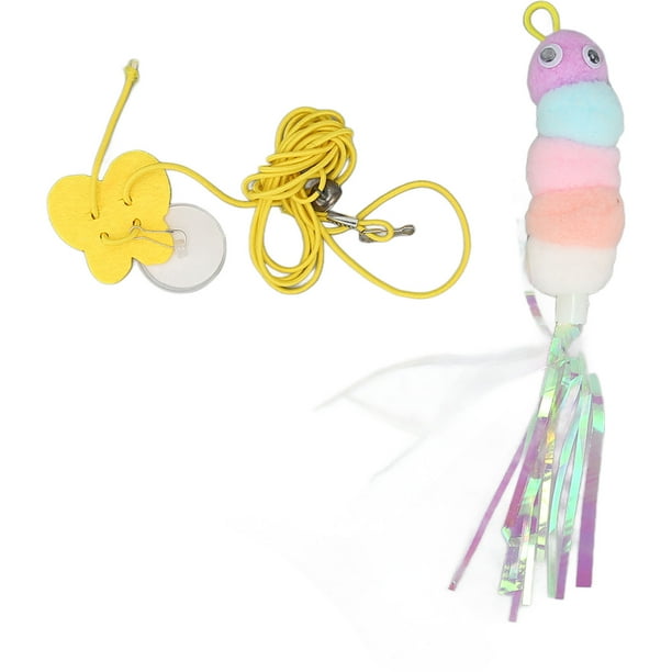 Hanging Door Cat Toy Adjustable Interactive Retractable Kitten Toy ...