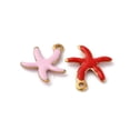 304 Stainless Steel Enamel Charms Starfish Charms Golden Mixed Color 13 ...