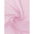 1PC Pink Solid Color Sheer Curtain With Rod Pocket, Lightweight ...
