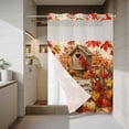 Cardinal Bird No Hook Shower Curtain with Snap in Liner, Fall Red Bird ...