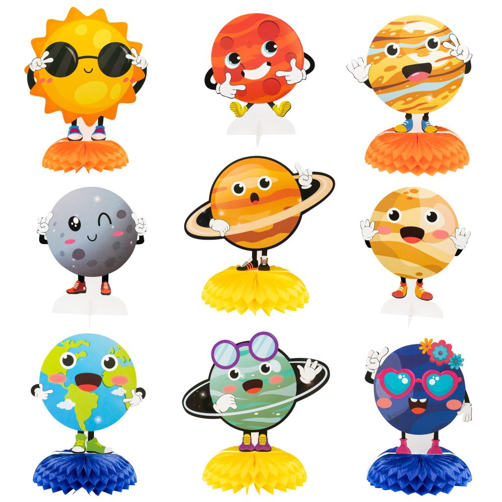 OSNIE Solar System Theme Honeycomb Centerpieces Table Topper Outer ...