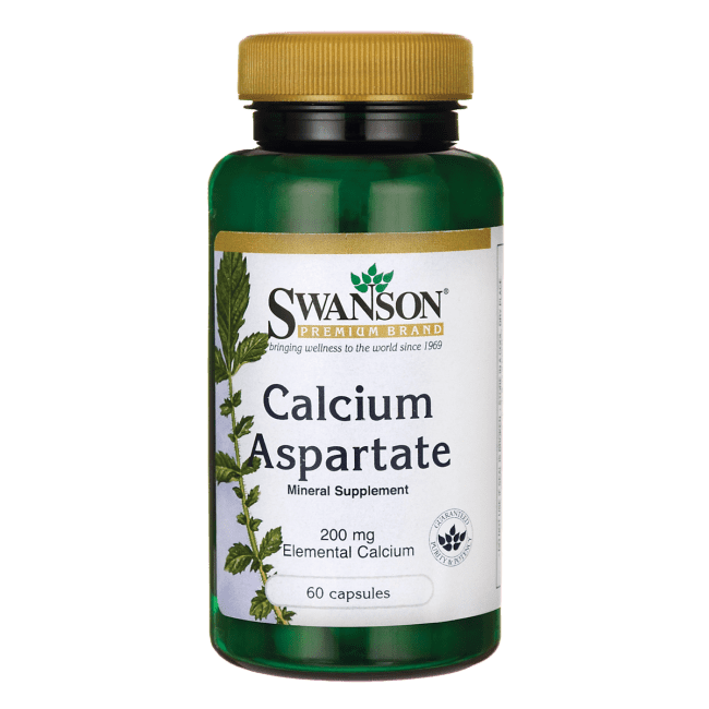 Swanson Calcium Aspartate 200 mg 60 Capsules - Walmart.com - Walmart.com