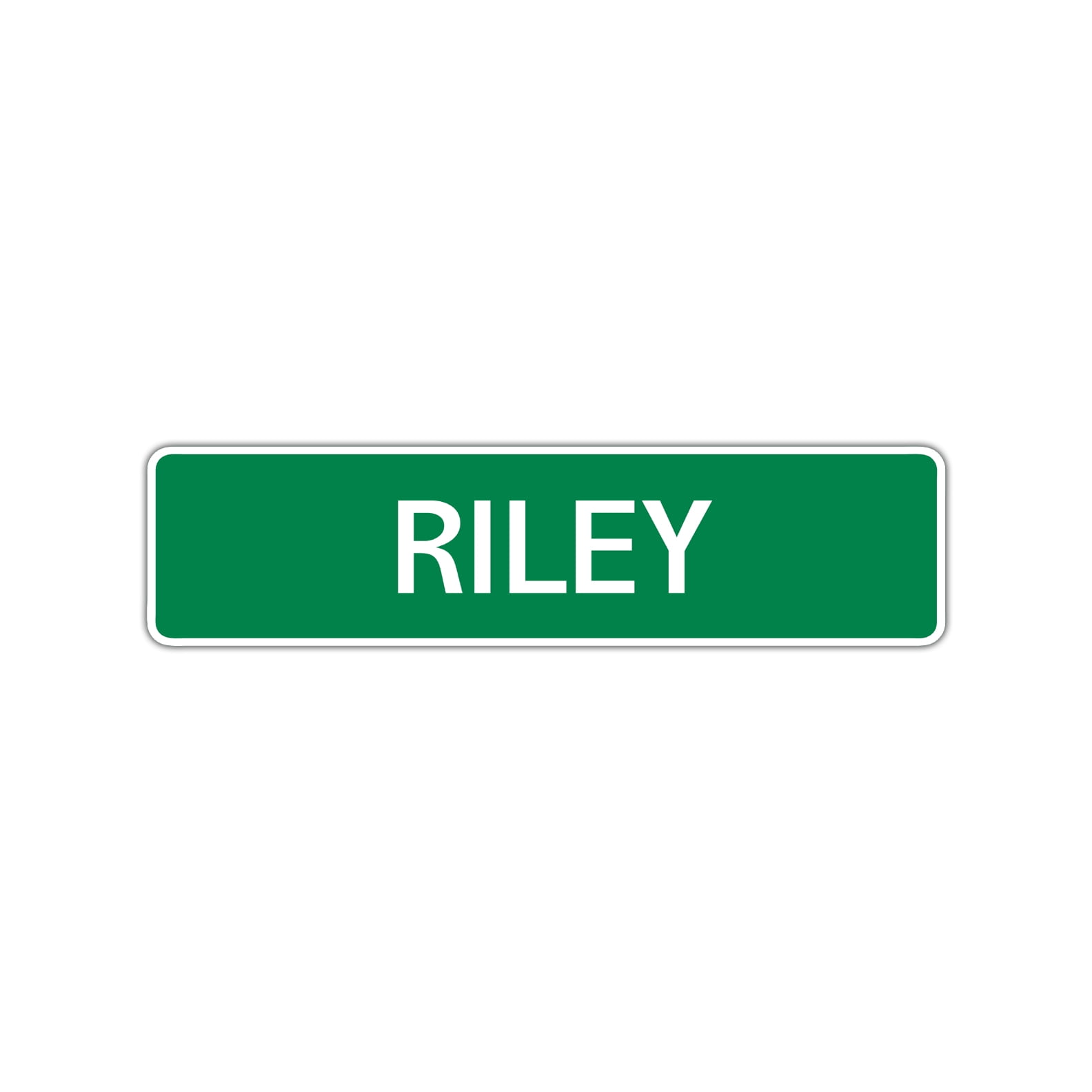 Riley Boys Letter Printed Children Name Label Wall Plaque Decoration ...
