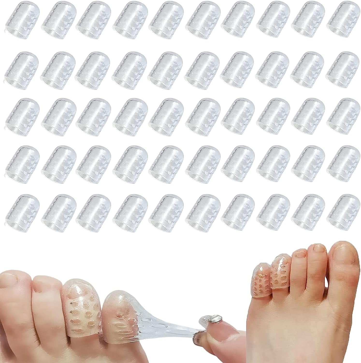 Silicone Anti-Friction Toe Protector - Gel Toe Covers for Men and Women ...