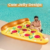 Syncfun Pizza Slice Inflatable Pool Float, Floating Island & Summer Raft Lounge for Adults ...