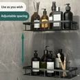 Bathroom Shelf Kitchen Storage Organizer Aluminum Alloy Shampoo Rack ...