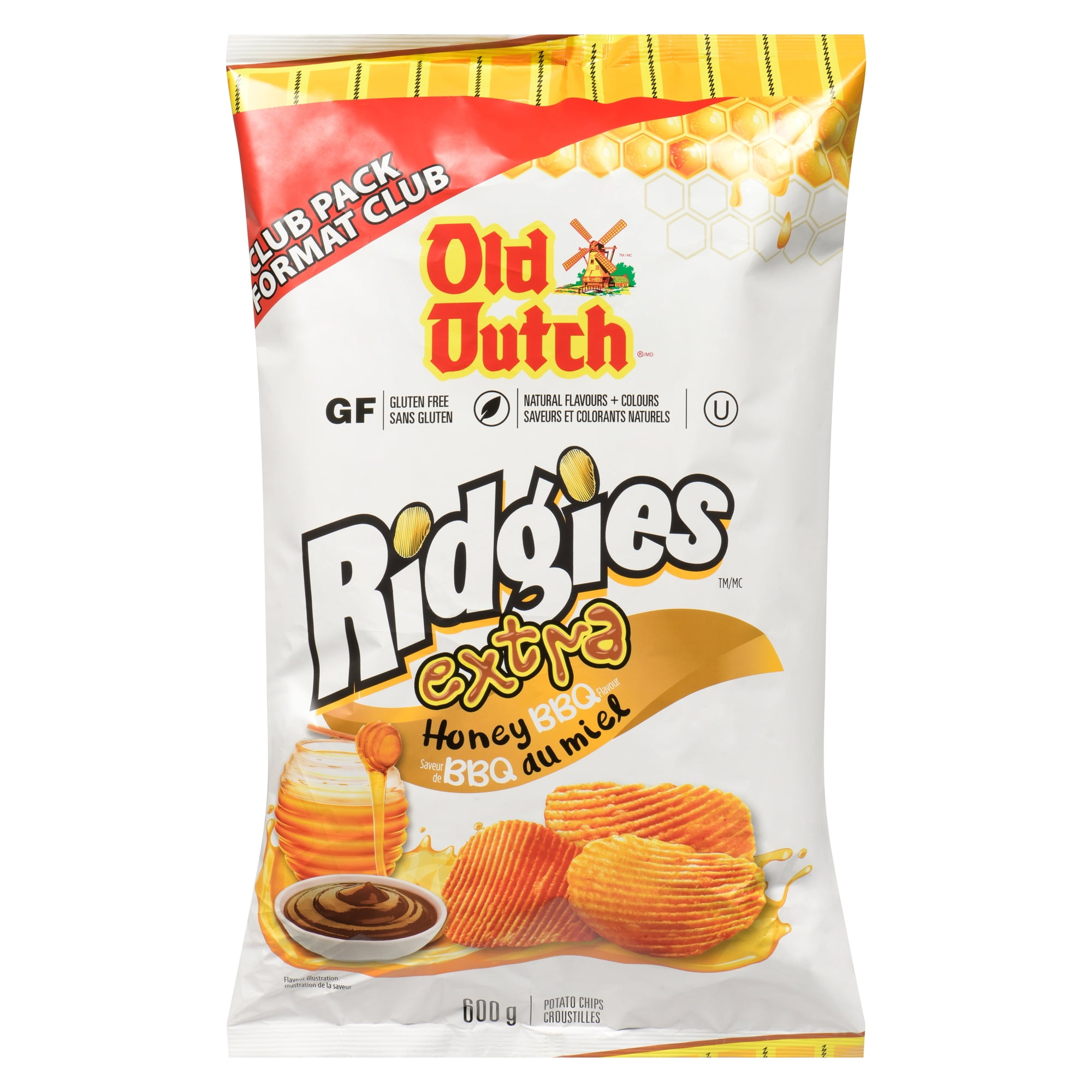 Click here for Old Dutch Ridges Extra Honey Bbq Potato Chips 600g prices