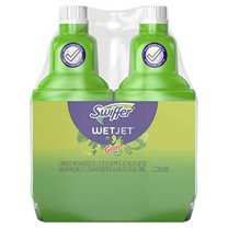 Swiffer WetJet Mop Cleaning Solution, Multi-Purpose & Hardwood, Gain Scent, 2 Count, 42.2 fl oz ...