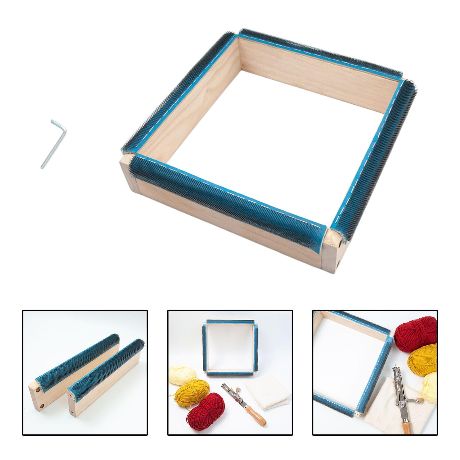 Square Shape Embroidery Frame Removable Wood Cross Stitch Hoop Clip ...