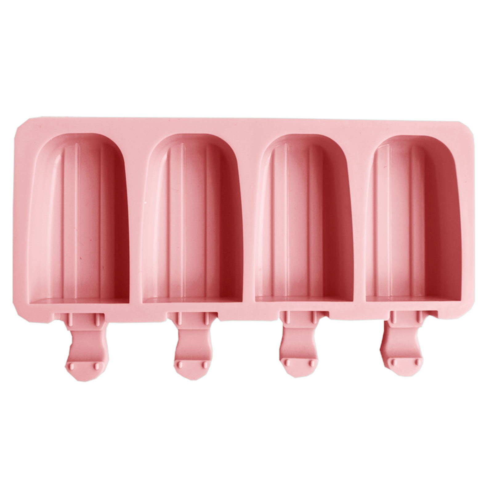 Hesroicy Easy Demoulding Ice Cream Mold - 4 Grids Double Groove - DIY ...