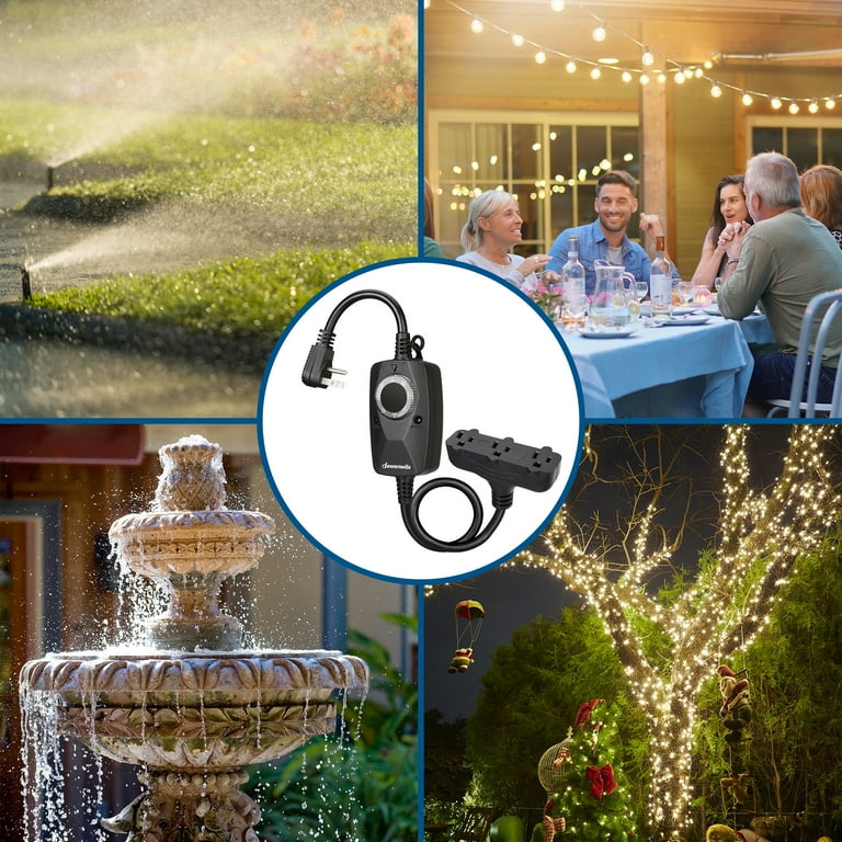 Instructions Video DEWENWILS Outdoor Digital Timer For Lights 7-Day ...