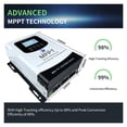30A 40A 50A 60A MPPT Solar Charge Controller Auto 12V 24V 48V 60V 72V ...