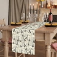 Black Towers Table Runner 13x70 Inch Romantic Black Paris Tower Beige ...