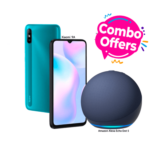 Combo Celular Xiaomi Redmi 9A 32GB Verde + Bocina Alexa Echo Dot 5ta ...