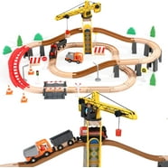 LINCOLN LOGS Sawmill Express Train - Real Wood Logs - Buildable Train ...