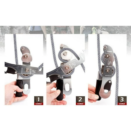 Self-Braking Rock Climbing 25KN Aerial Work Line System Caving Sports ...