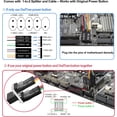 Power button, desktop switch splitter power on/off/reset external power ...