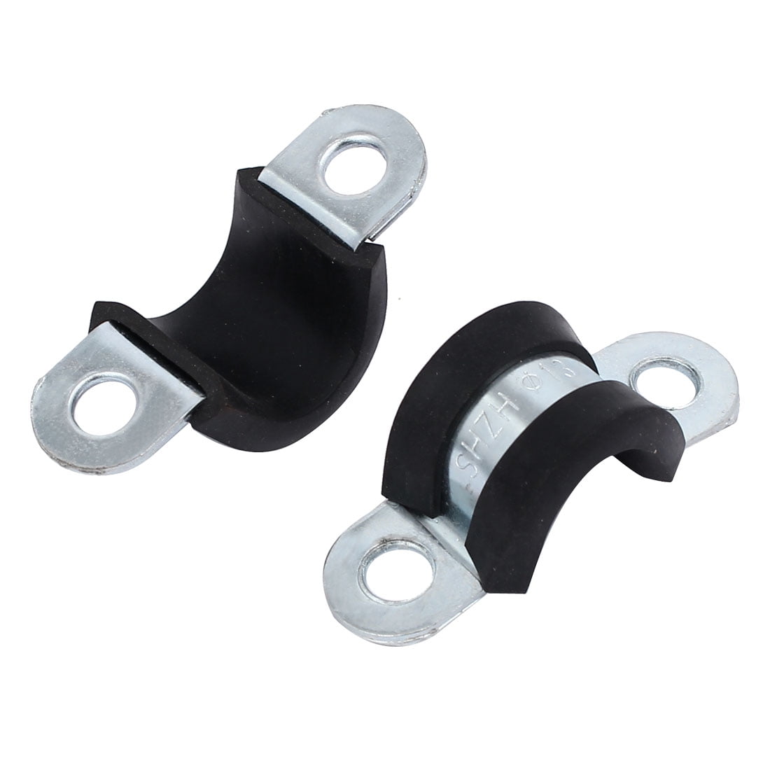 M13 EPDM Rubber Lined U Shaped Pipe Tube Strap Clamps Clips Fasteners ...