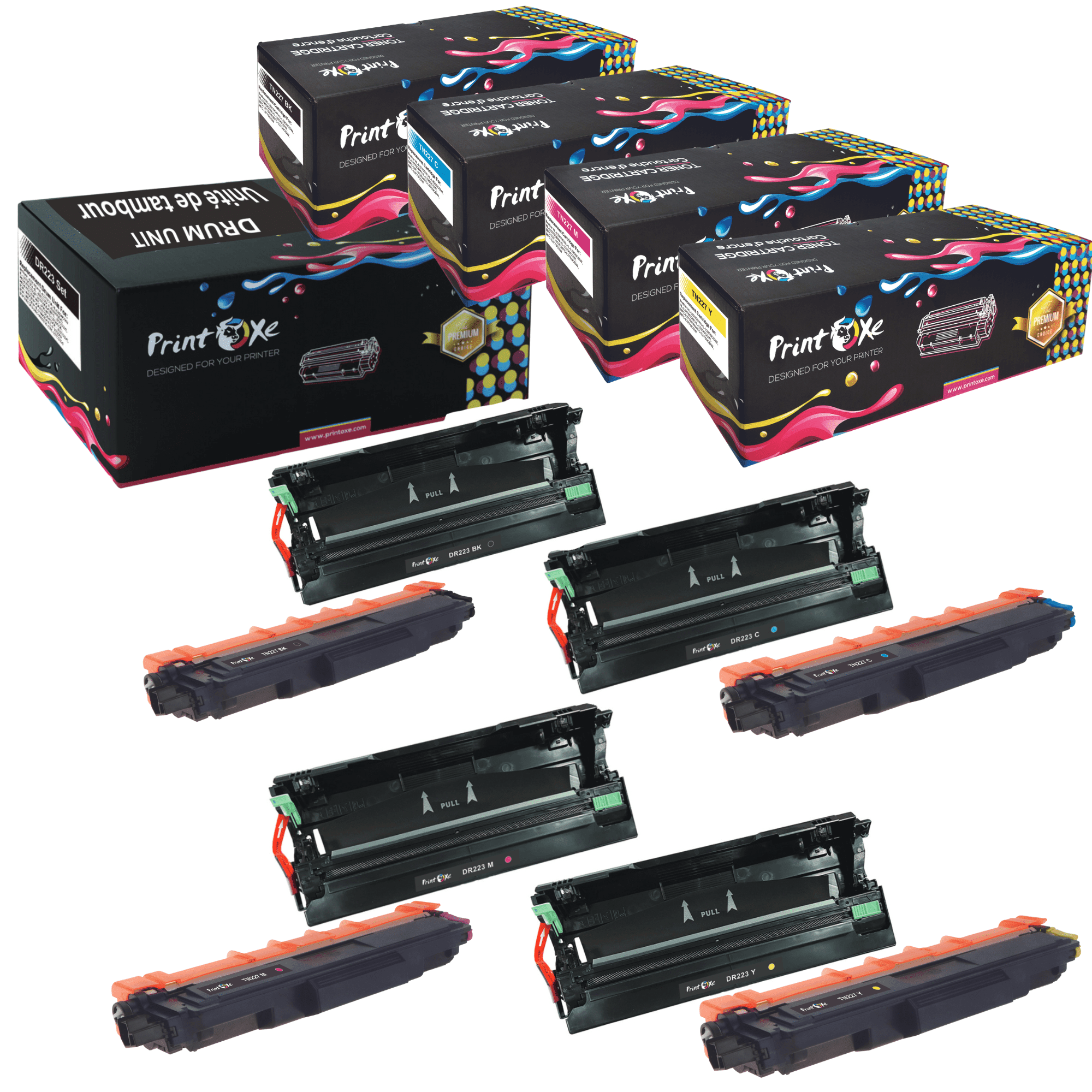 Click here for Printoxe Dr223cl And Tn227 Sets Of Compatible Drum... prices