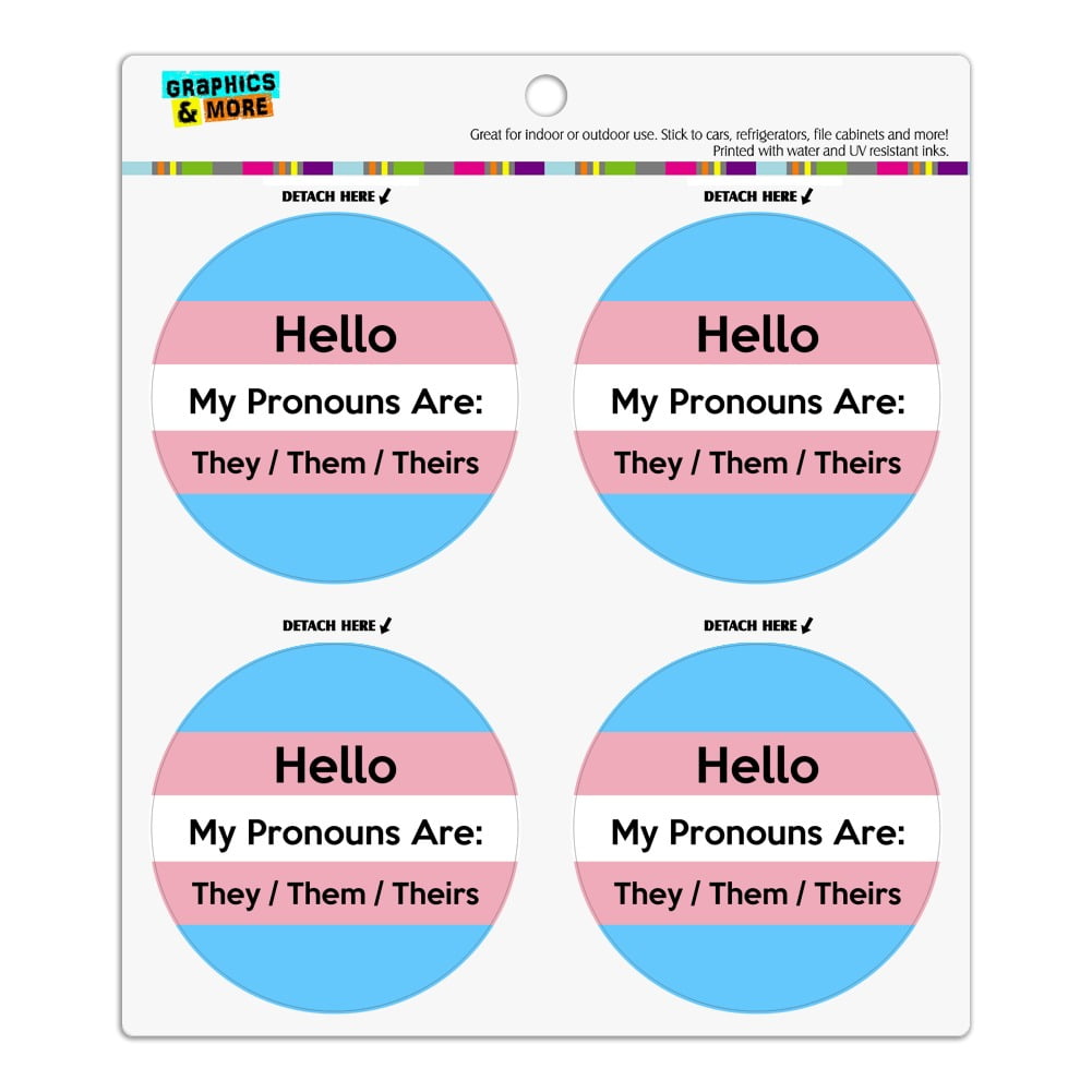 My Pronouns Are They Them Theirs Gender Identity Refrigerator Fridge ...