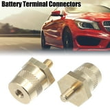 Unique Bargains 2 Pair M6 Auto Battery Terminal Connector Brass Tone ...