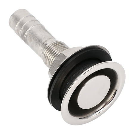 Straight Thru Hull Valve Fitting, Boat Thru Hull Fitting Drain Compact ...