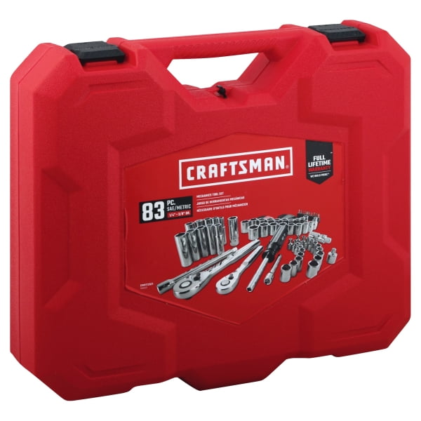 Craftsman 33676 76PC Mechanics 1/4 craftsman socket case