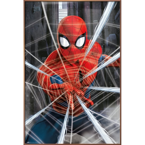 Spider-Man - Framed Marvel Comics Poster (Web - Gotcha) (Size: 24" x 36 ...
