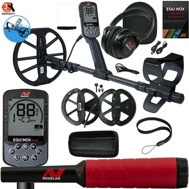 "Minelab EQUINOX 900 Multi-IQ Metal Detector with 6"", 11"", 15"" Coils" - Walmart.com