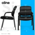 Oline ErgoComfort Leather Guest Chair, Reception, Meeting, Conference ...