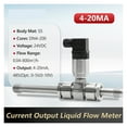 Liquid Turbine Flow Meter 4-20mA Output Digital Flow Meter 304 ...