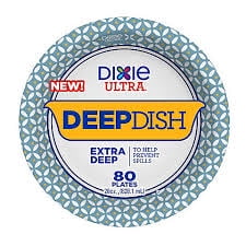 Dixie Ultra Deep Dish Paper Plate, 80 ct. - Walmart.com