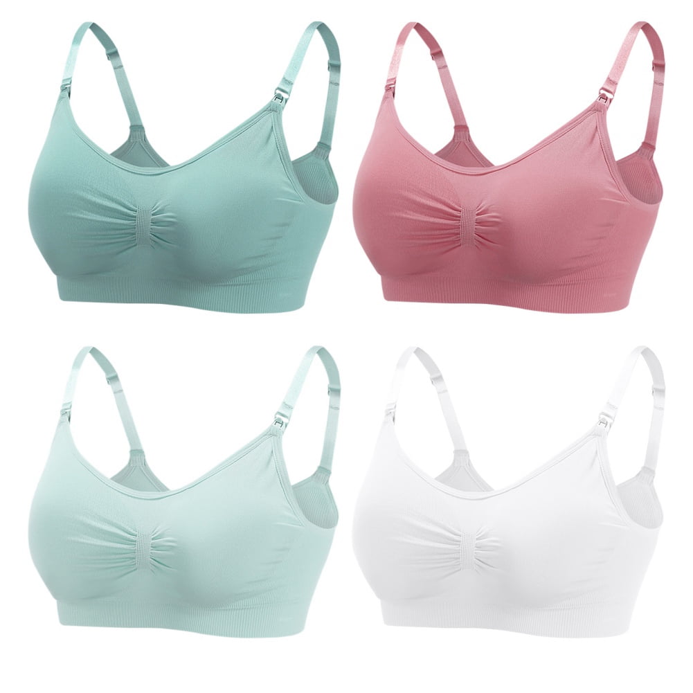 Xmarks Wireless Pregnancy Sleeping Bralette 4 Packs Nursing Bras for ...