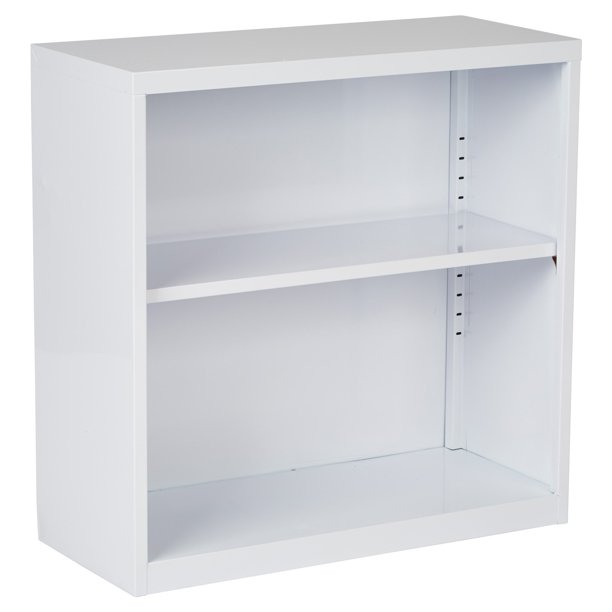 OSP Home Furnishings Metal Bookcase in White Finish - Walmart.com