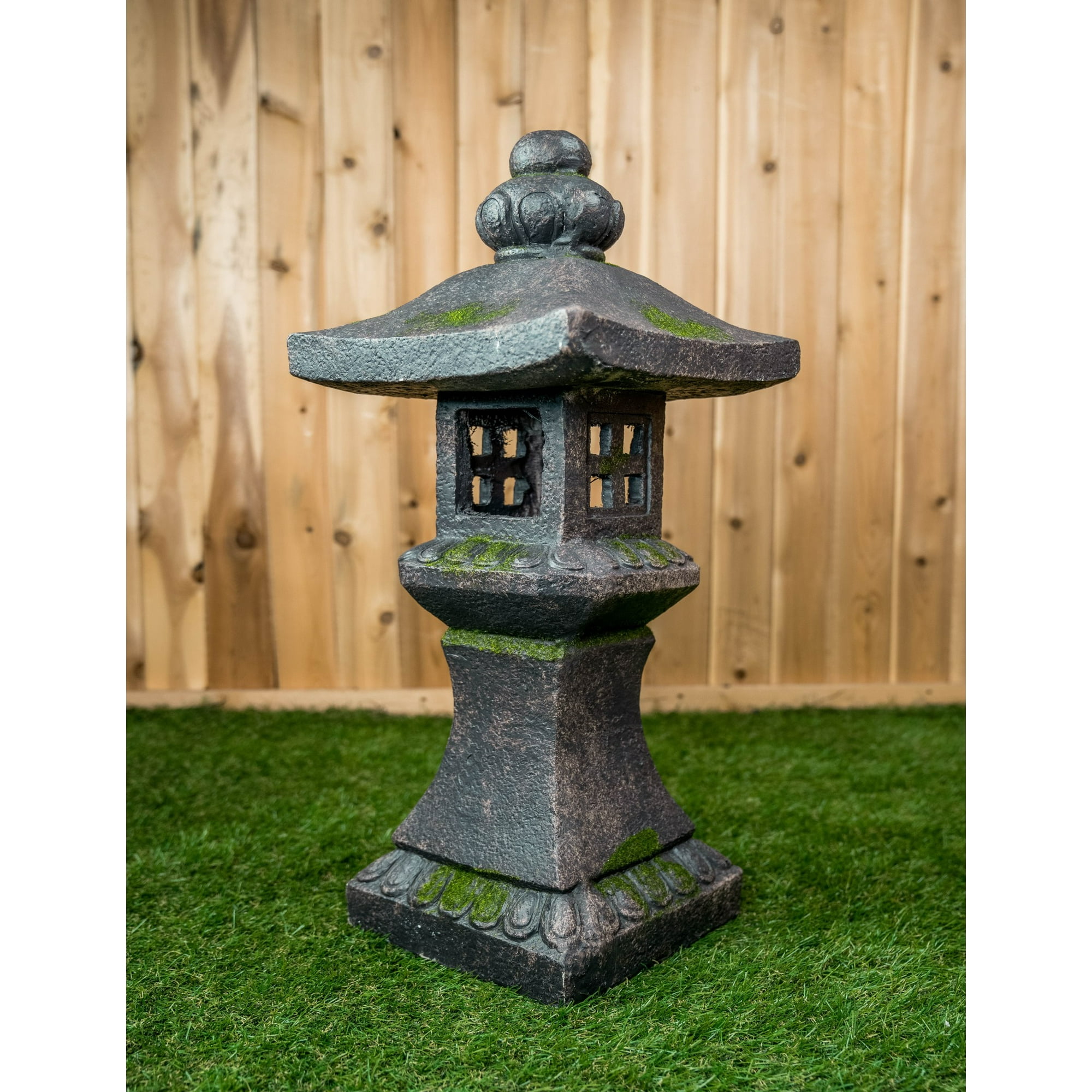 Click here for Hi-Line Gift 27in Grey Stone Pagoda Lantern 27 prices