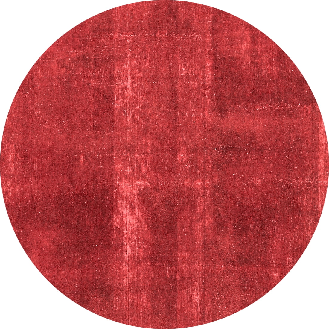 Ahgly Company Indoor Round Abstract Red Modern Area Rugs, 8' Round ...