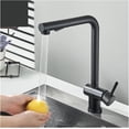 Black Kitchen Faucet Pull Out Kitchen Mixer with 2-Way Spray 360 ...