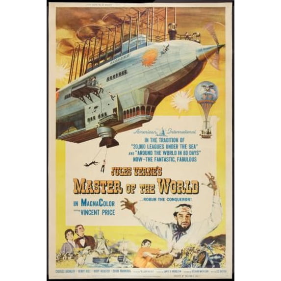 Master Of The World Movie Poster 24inx36in Movie Tv Art Art Poster ...