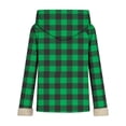 Aellinatey Women's Full Zip Wool Flannel Plaid Long Sleeve Autumn and ...