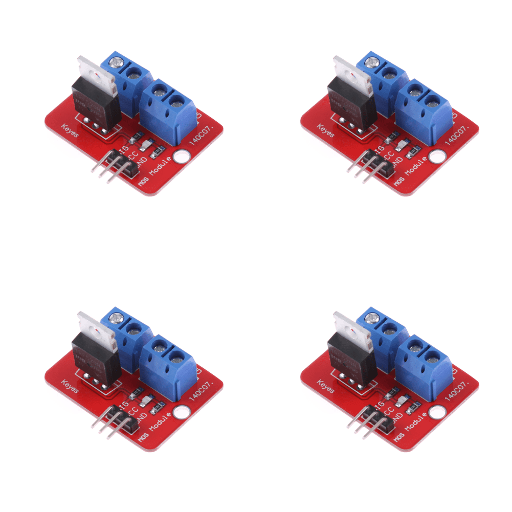 Módulo controlador 0-24V Botón Mosfet superior IRF520 MOS para MCU ARM ...